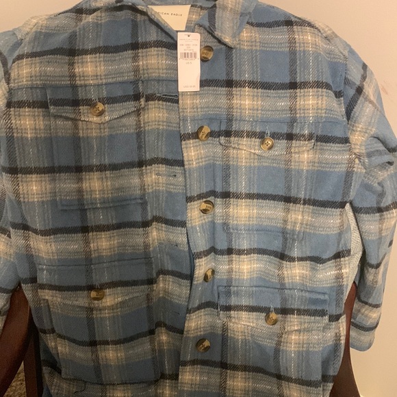 American Eagle Outfitters | Jackets & Coats | American Eagle Blue Gray ...